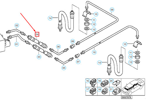NEW BMW 5 E39 REAR RIGHT BRAKE HOSE 34321162612 1162612 OEM | eBay