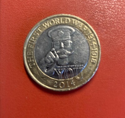 2014 £2 Two Pound Coin Lord Kitchener The First World War From ...