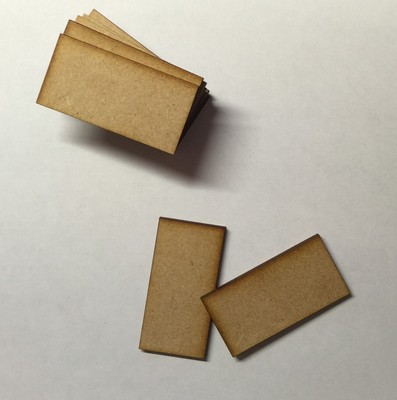 Wooden bases 3mm thick mdf laser cut wargame 60mm x30mm wood base ...