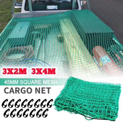 3M x 4M Heavy Duty Cargo Net Trailer Nets Truck Protector Mesh Safety ...
