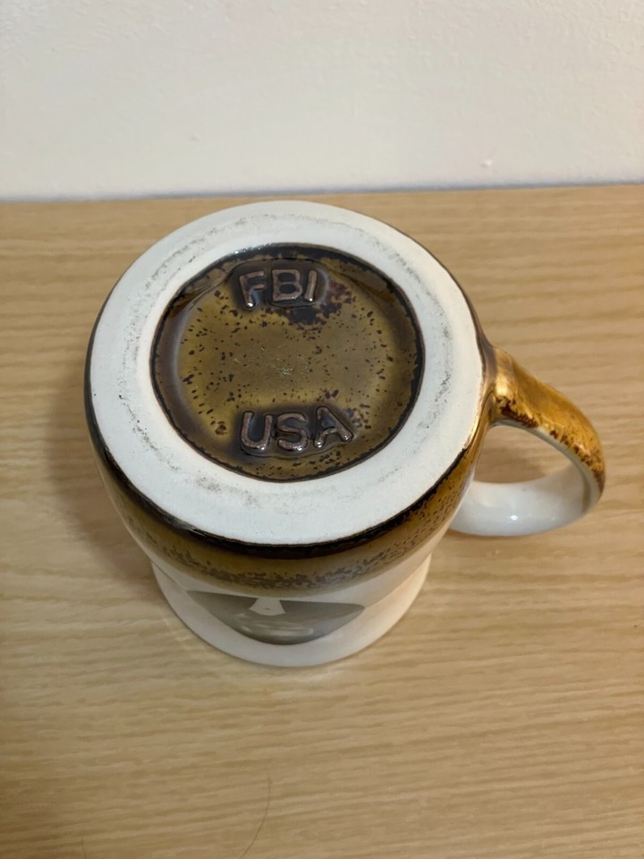 JOHNNY CARSON Collection THE TONIGHT SHOW Ceramic Coffee Cup Mug FBI ...