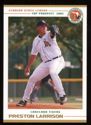 2002 Grandstand Lakeland Tigers PRESTON LARRISON RC TIGERS DEVIL RAYS ...
