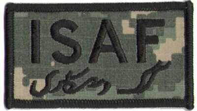 Military ISAF Patch ACU Digital Camo Afghanistan OEF Patch Enduring ...