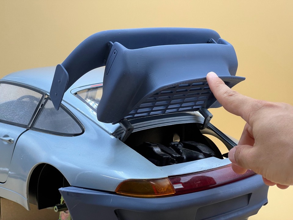 1:8 RWB Style Widebody Transkit For Pocher Porsche 911 993 Ducktail or ...