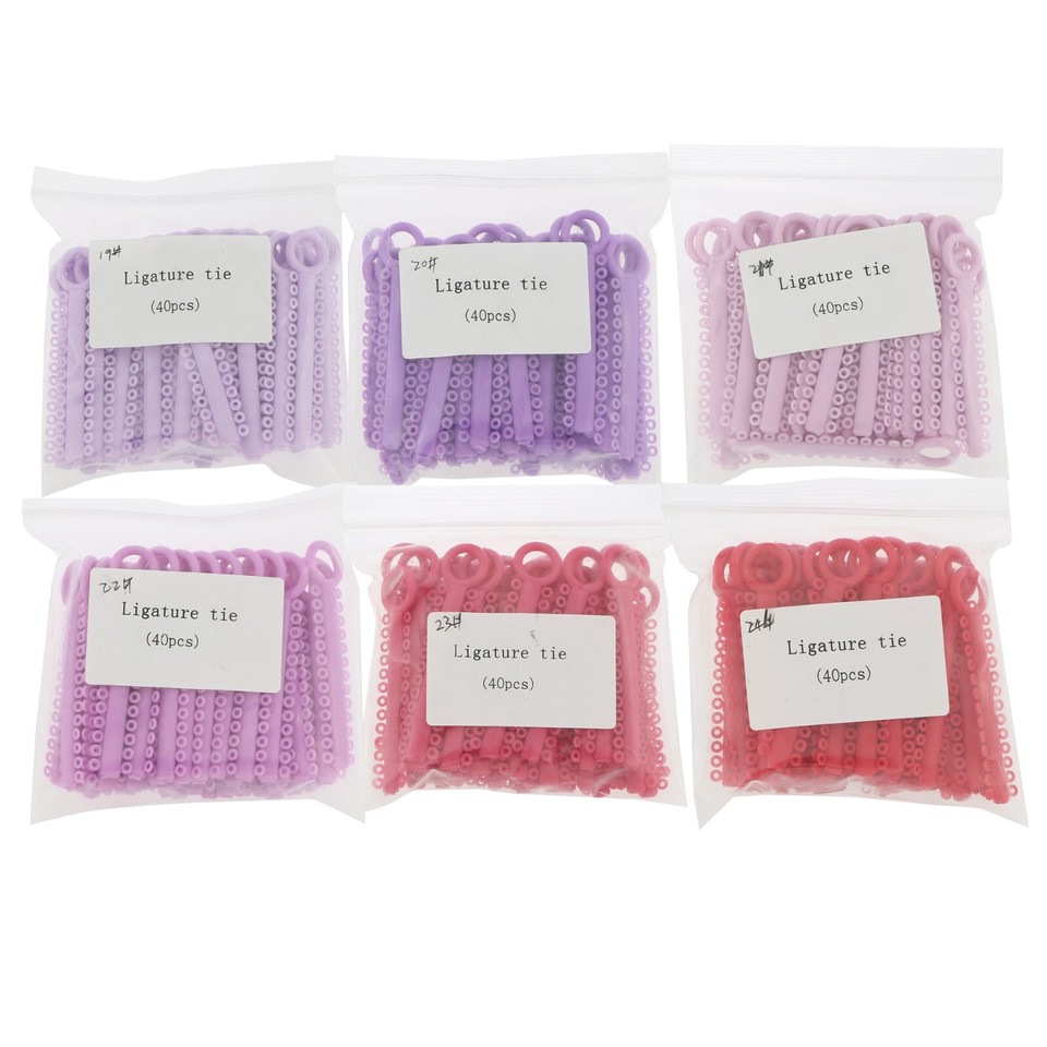 1040 Orthodontic Ligature Ties Elastic Rubber Band Ligas Ortodoncia ...
