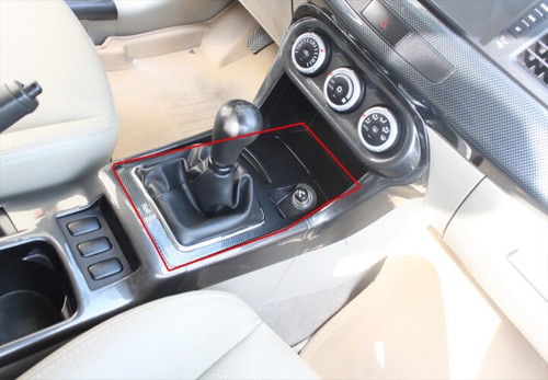 CF Central Console Gear Shift Panel Trim For Mitsubishi Lancer Evo 2008 ...