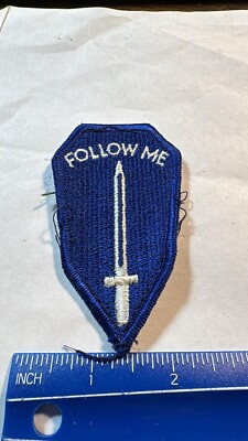GENUINE MILITARY PATCH SEW ON US ARMY INFANTRY SCHOOL COLORED FOLLOW ME ...
