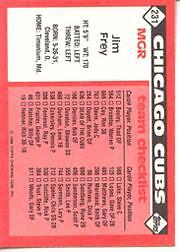 1986 Topps Tiffany Chicago Cubs Baseball Card #231 Jim Frey MG ...
