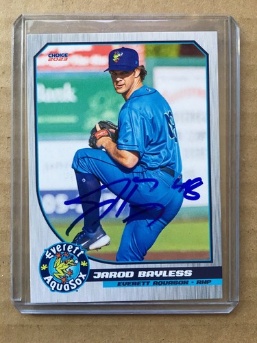 Jarod Bayless Everett Aquasox 2023 Autographed Card Seattle Mariners ...