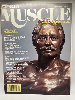 MUSCLE Bodybuilding Magazine Nov 1979 Vol. 40 No. 10 Joe Weider Bronze ...