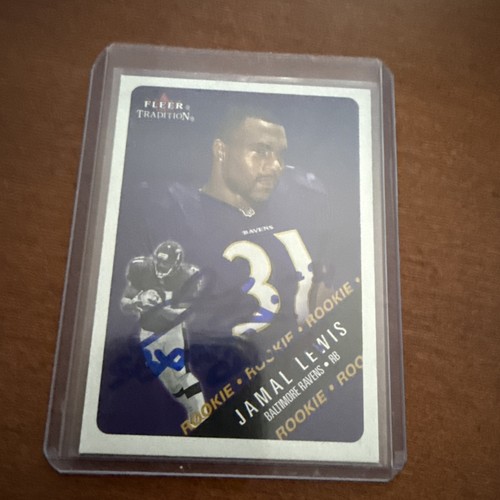 Jamal Lewis Autographed 2000 Fleer Traditions #306 Rookie Card ...