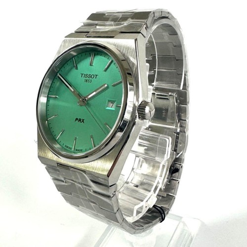 Tissot PRX T137410A Quartz Watch Emerald Green Dial Date, New in Box | eBay