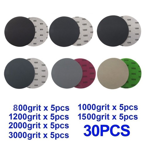 New Sandpaper Sandpaper Waterproof Sandpaper Wet/Dry 5 Inch 800-3000 ...