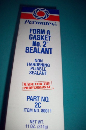 11OZ TUBE,80011 PERMATEX, FORM A GASKET #2 NON HARDENING PLIABLE GASKET ...