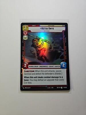 Ketsu Onyo #147 U Foil Star Wars Unlimited Shadows of the Galaxy SHD | eBay