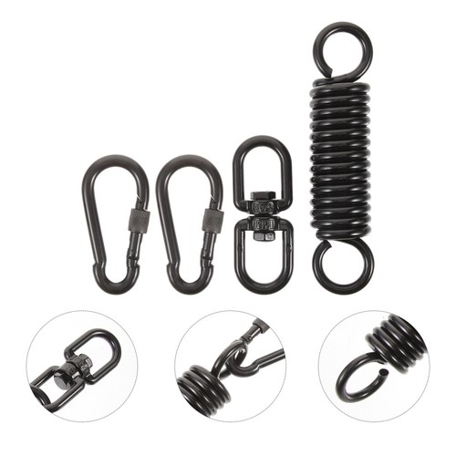 Spring Hammock Set Heavy Duty Porch Swing Springs Chair Hanging Kit ...