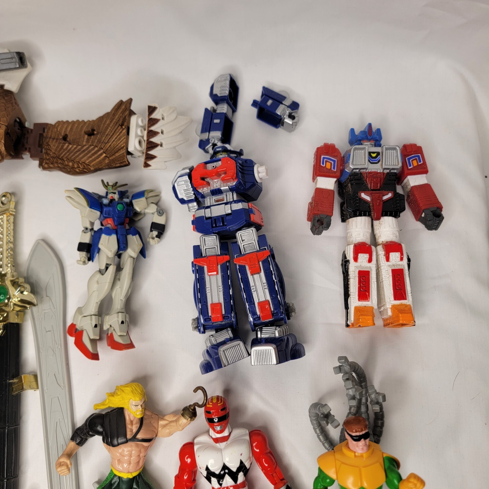 Vintage Transformer Power Ranger Action Figure 90s Toys Mixed Lot Parts ...