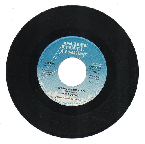 BAKER KNIGHT 45 RPM Promo Record "A FRIEND ON THE STAGE" Mint Stereo ...