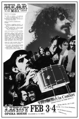 Frank Zappa & the Mothers - POSTER - EARLY live 1967 - MUST SEE! | eBay