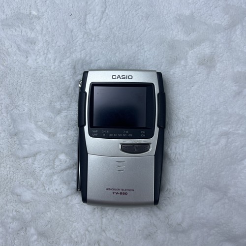 Vintage Casio TV-880B Portable UHF VHF Bands LCD Color TV Monitor ...