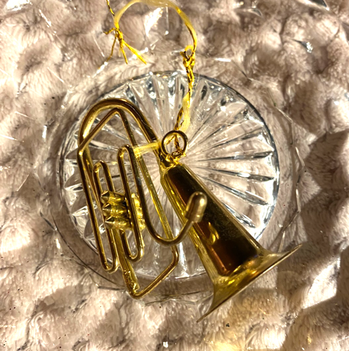 Vintage Brass Horn Woodwind Instrument Christmas Ornament 2.5" | eBay