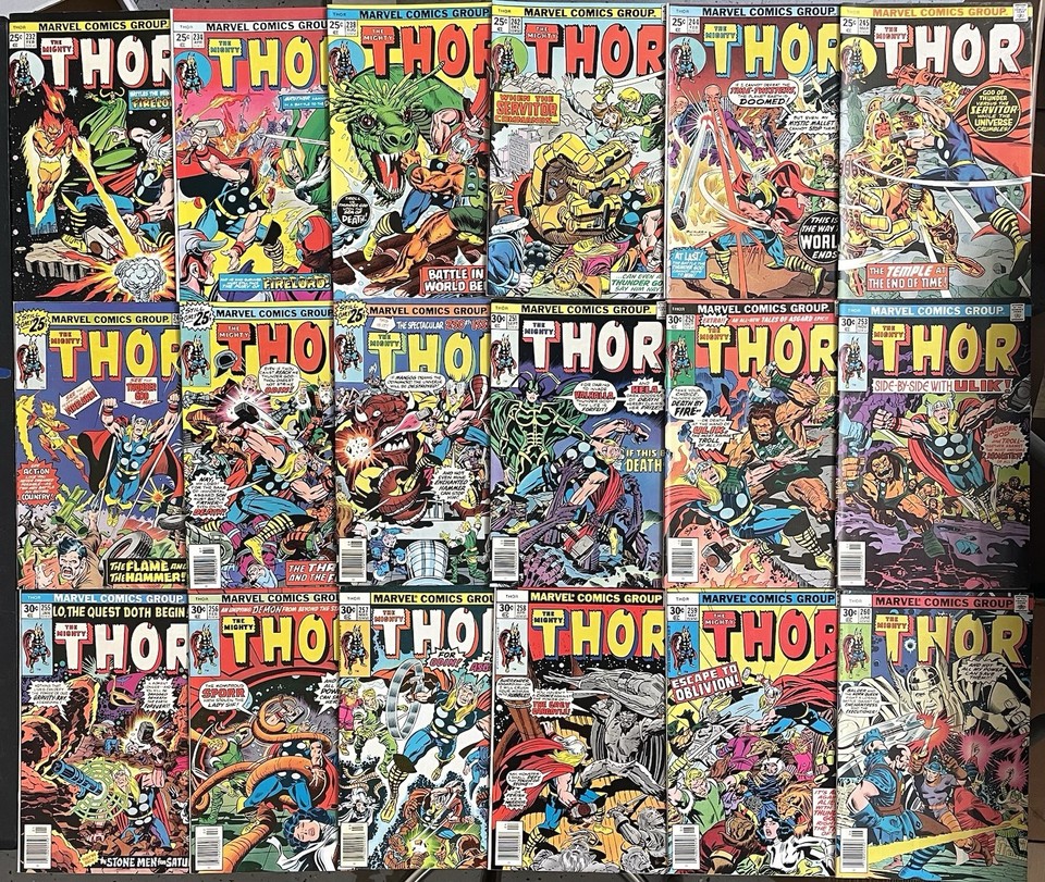 Thor Marvel Comic Book Lot Of 146!(3) (#156 - #412) (CHECK OUR AUCTIONS ...