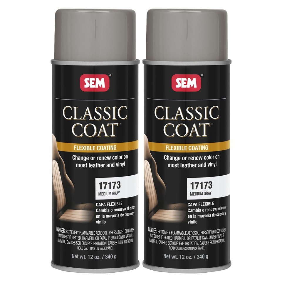 SEM 17173 Classic Coat Medium Gray for Interior Vinyl & Leather 12 oz ...