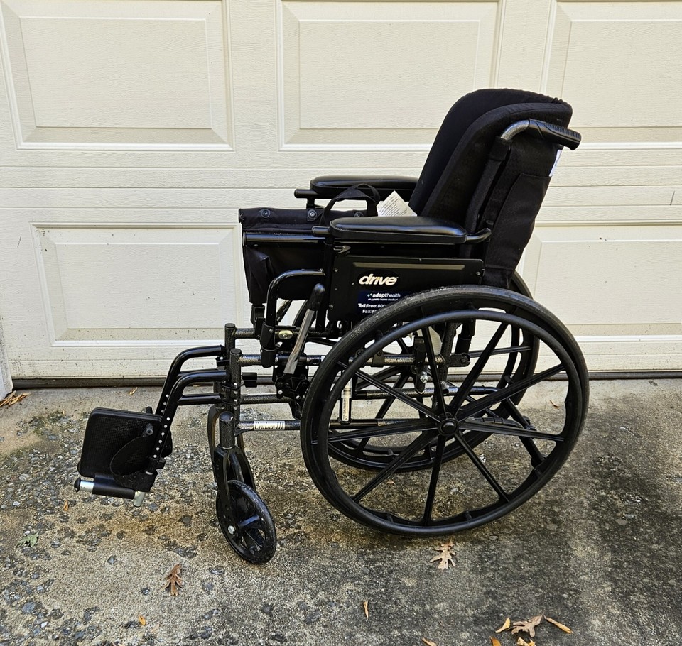 Medline Wheelchair - Black - Collapsible - local delivery / pickup only ...
