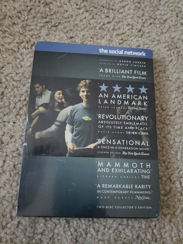 The Social Network (DVD, 2010) 2 Disc Collector's Edition-New And ...