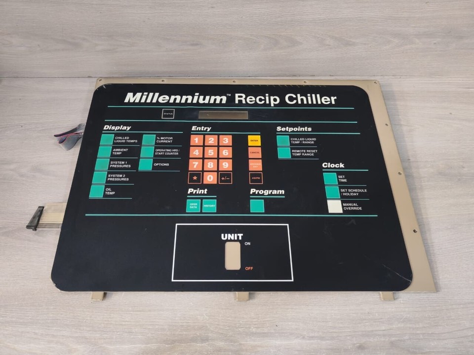 YORK YK-024-26108-000 REV B MILLENNIUM RECIP CHILLER KEYPAD CONTROL ...