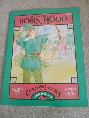 ROBIN HOOD Classic Fairy Tales Coloring Books 1993 Landoll’s To Read ...