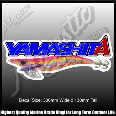 YAMASHITA - SQUID JIG - 300mm x 130mm - DECAL | eBay Australia
