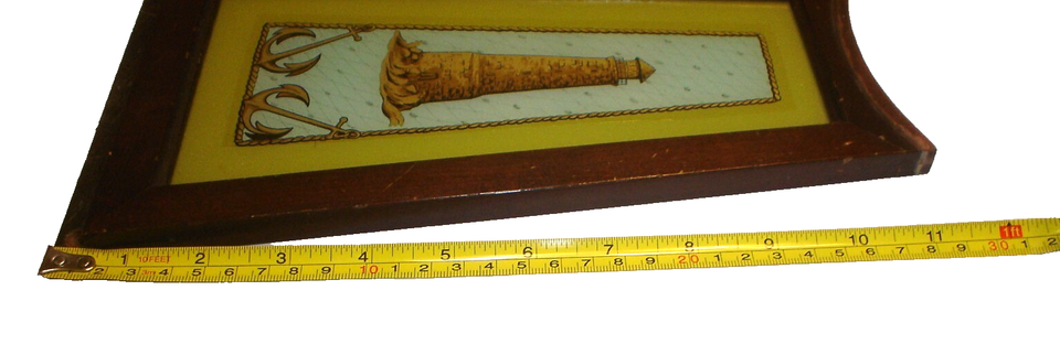 Antique Sessions Large Banjo Wall Clock Nautical Anchor & Lighthouse ...