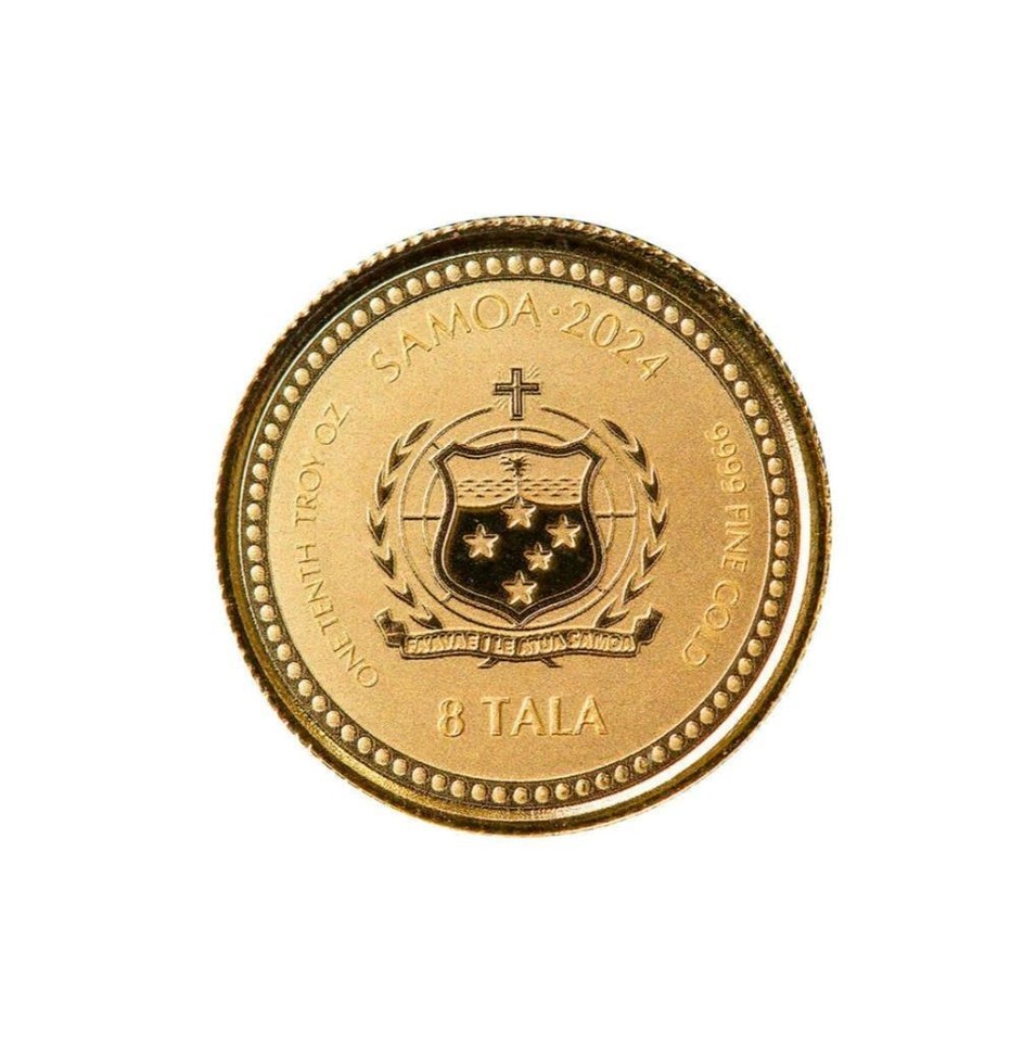 2024 Year of the Dragon 1/10 oz Gold Coin .9999 Fine Gold Coin BU #A595 ...