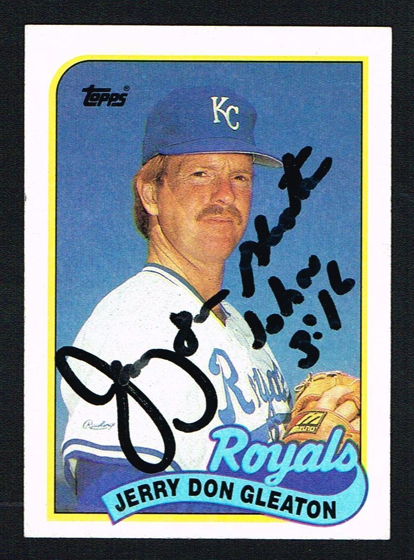 Jerry Don Gleaton #724 signed autograph auto 1989 Topps Baseball ...