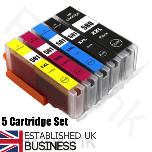Ink Cartridges for Canon Pixma TS705 TS705a - Multipack Set of 5 XXL ...