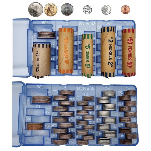 Coin Counter Coin Sorter｜2Packs Mini Coin Counter Tray Coin Sorter Tray ...