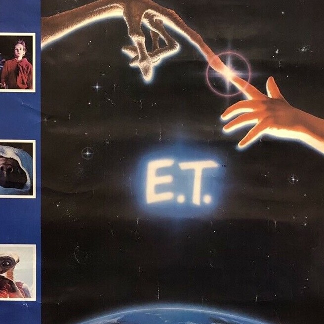 Vintage E.T. the Extraterrestrial Collage Movie Poster, No 6, 1982. w ...