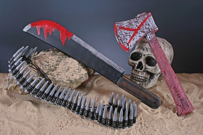 3pc Zombie Hunting Kit Halloween Costume Decorations Prop | eBay