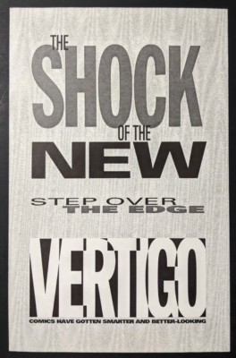 Vertigo Shock of the New Print Ad Comic Poster Art PROMO Original Step ...