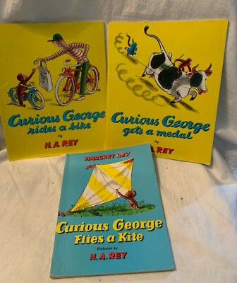 Lot of 3 Curious George Paperback Books Set A | eBay
