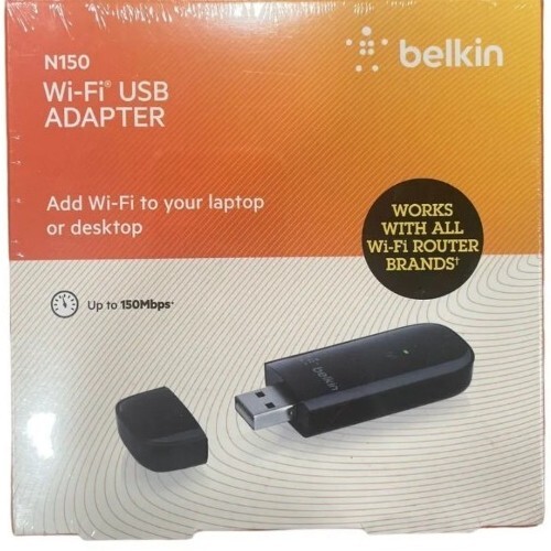 Belkin N150 High Performance Wireless 802.11b/g/n Wi-Fi USB Adapter ...