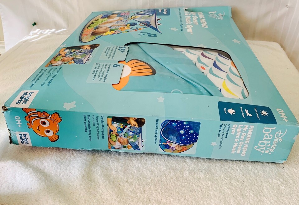 Disney Baby Finding Nemo Mr. Ray Ocean Lights & Music Activity Gym ...
