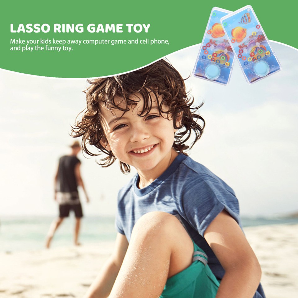 2 Pcs Handheld Water Toy Ring Toss Game Throwing Machine Travel | eBay