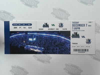 2004 Dallas Mavericks at Minnesota Timberwolves Ticket 12/7/04 | eBay