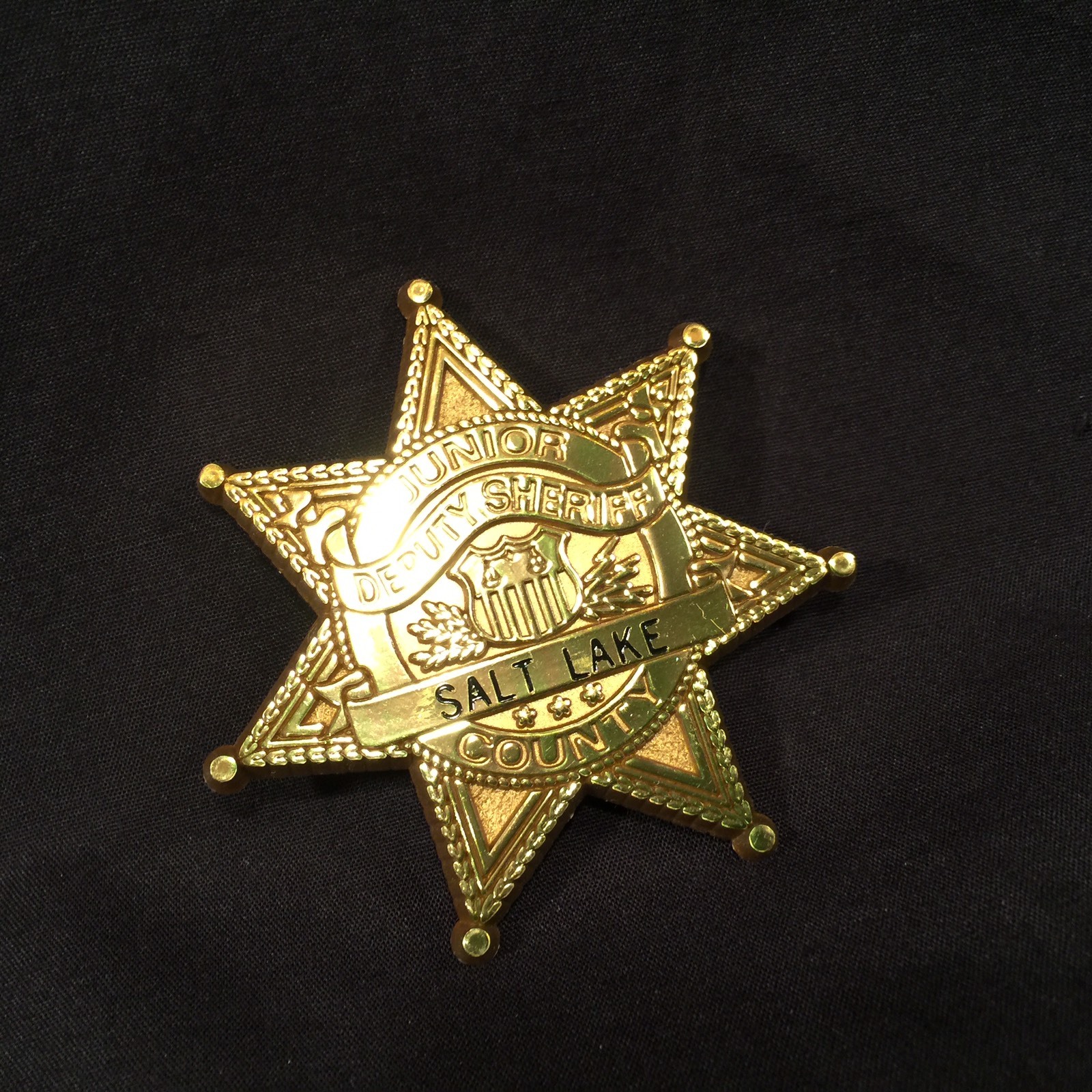 Vtg Toy Badge Plastic Sheriff Salt Lake County USA Junior Deputy | eBay