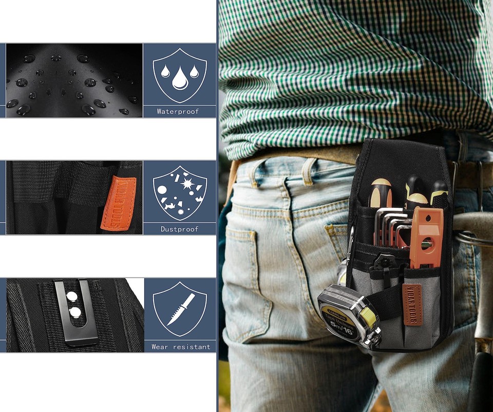 Small Tool Pouch with Belt Clip,Tool Pouch Bag.Tool Belt Pouches ...