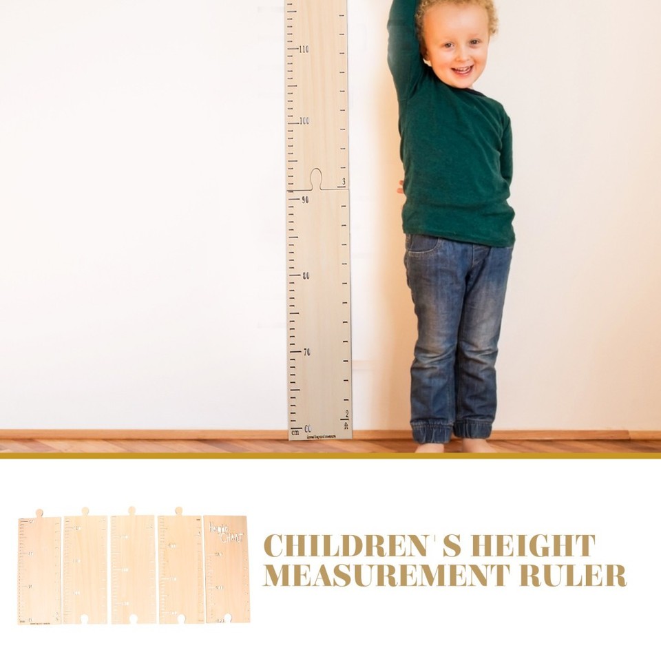 Height Measurement Rule Wooden Height Chart Growth Chart Adhesive ...