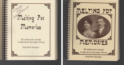 Melting Pot Memories SIGNED by Judy Bart Kancigor / Rabinowitz Family ...