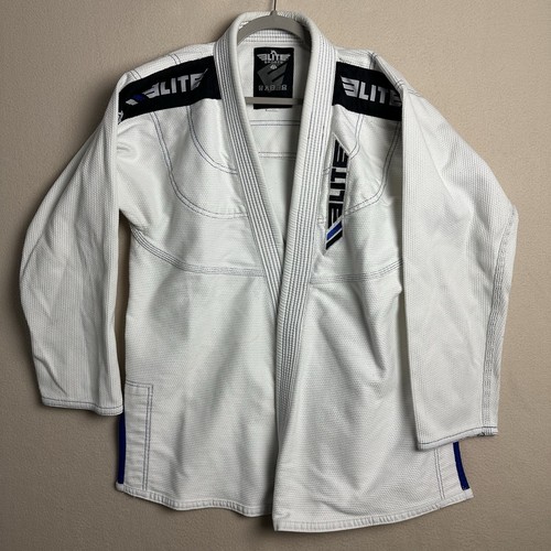 Elite Sports Brazilian Jiu-Jitsu Kimono Jacket White Size A2L | eBay